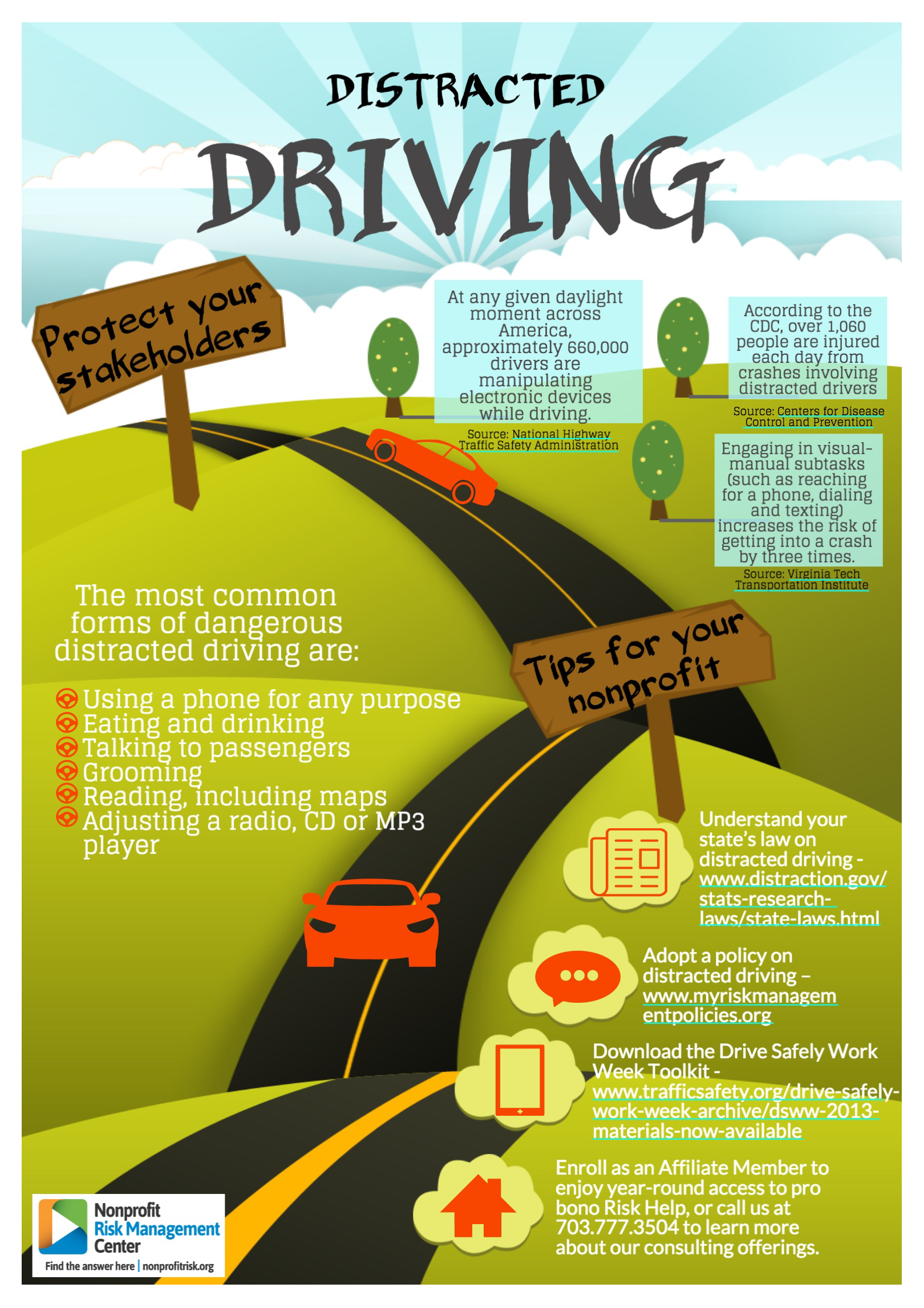 Distracted Driving | Nonprofit Risk Management Center