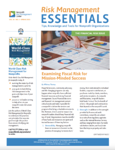 The Financial Risk Issue | Nonprofit Risk Management Center