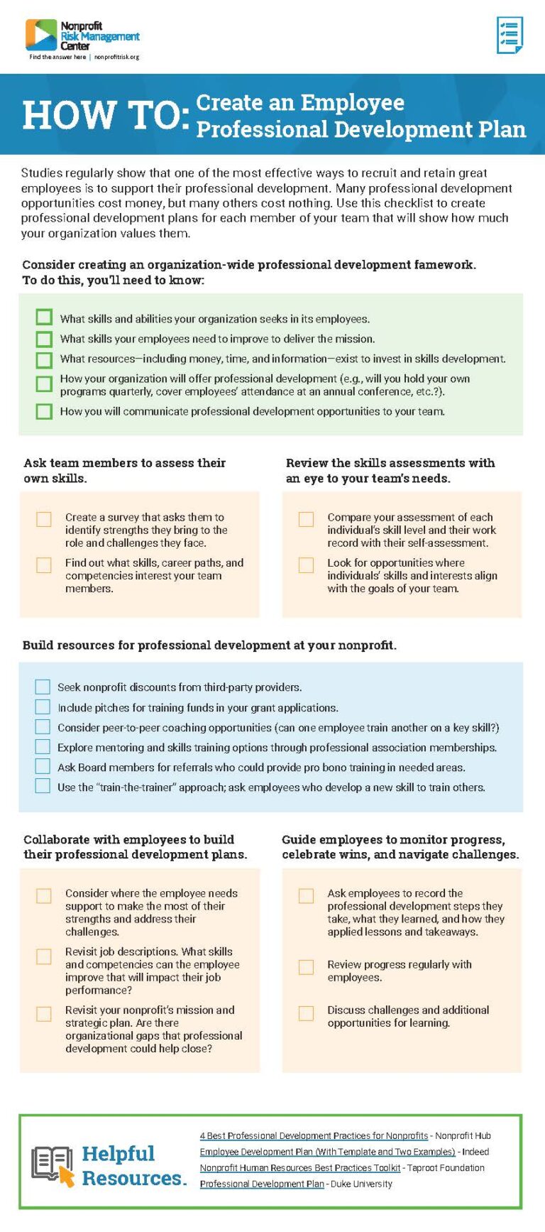 How to Create an Employee Professional Development Plan | Nonprofit ...