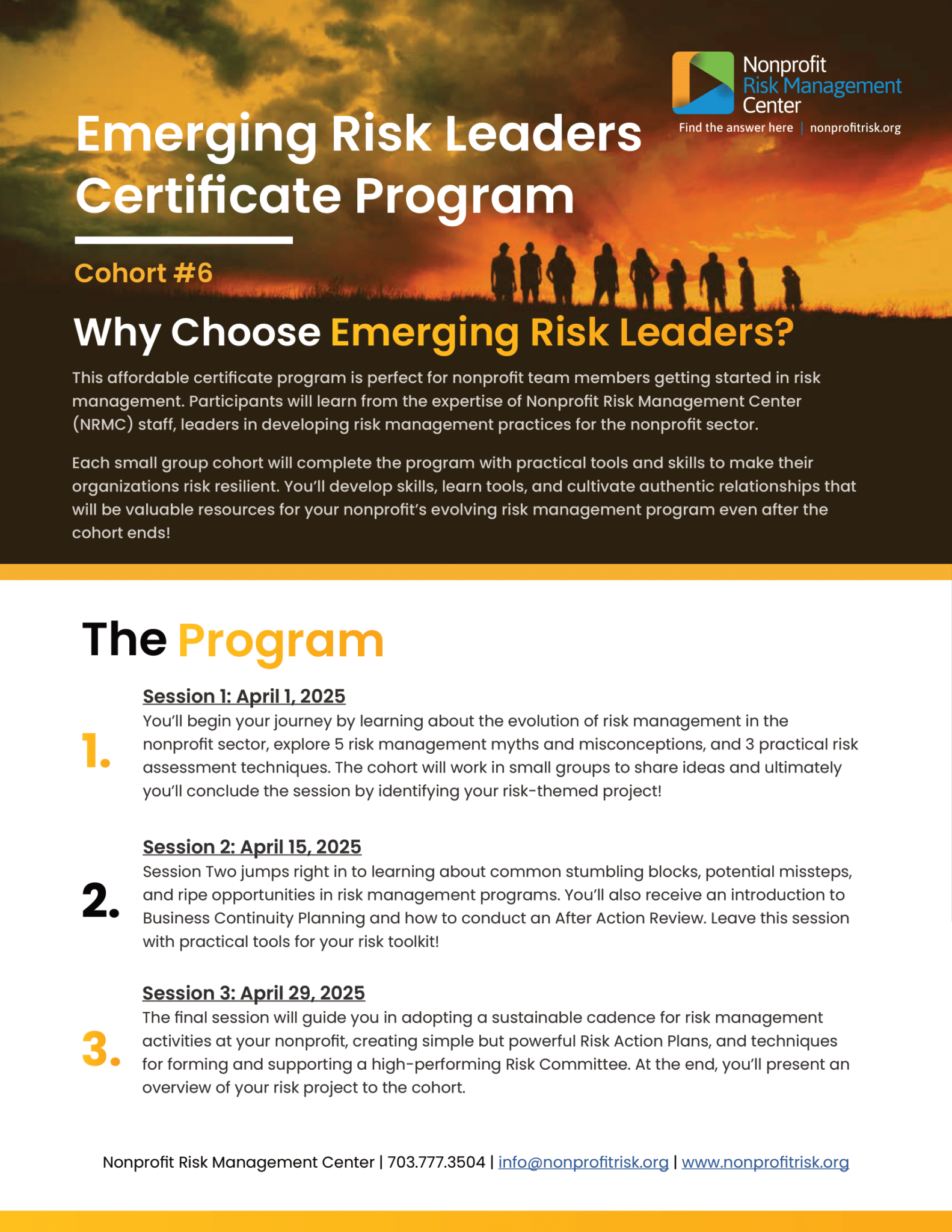 Emerging Risk Leaders Certificate Program | Nonprofit Risk Management ...